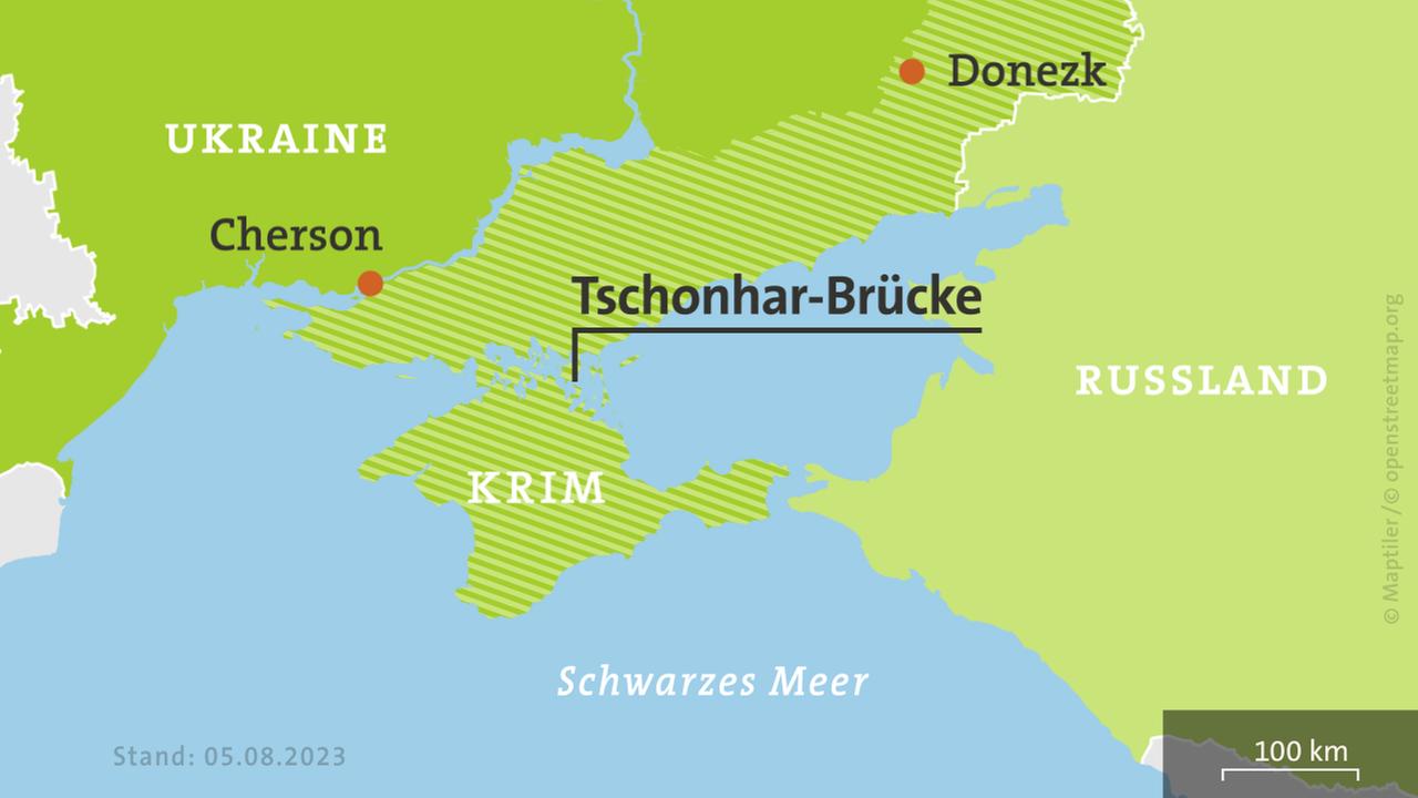 Liveblog: ++ Angriffe auf zwei Autobrücken zur Krim ++ | tagesschau.de