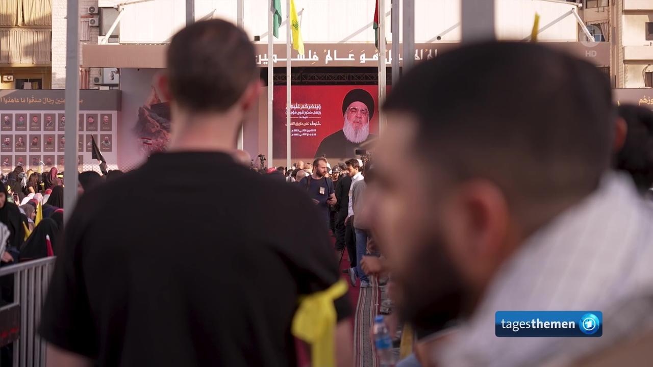 Sorge vor weiterer Eskalation in Nahost nach Rede von Hisbollah-Chef | tagesschau.de