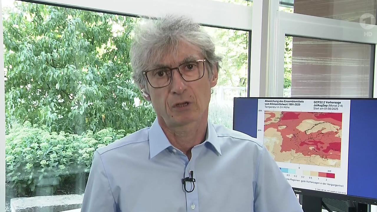 Tim Staeger, ARD-Wetterkompetenzzentrum, zur Hitzewelle in Deutschland ...