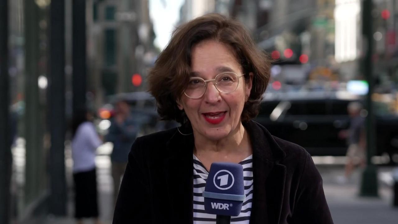 Isabel Schayani, ARD New York, zur Trauerfeier nach Attentat auf US ...