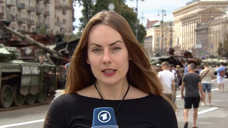 Rebecca Barth, WDR, zzt. Kiew, zur Lage in Saporischschja und Nikopol ...
