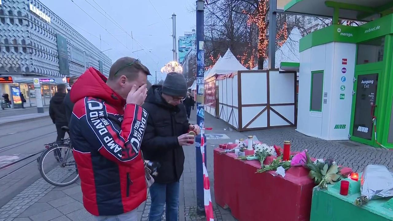 Nach dem Anschlag auf den Weihnachtsmarkt steht Magdeburg unter Schock ...