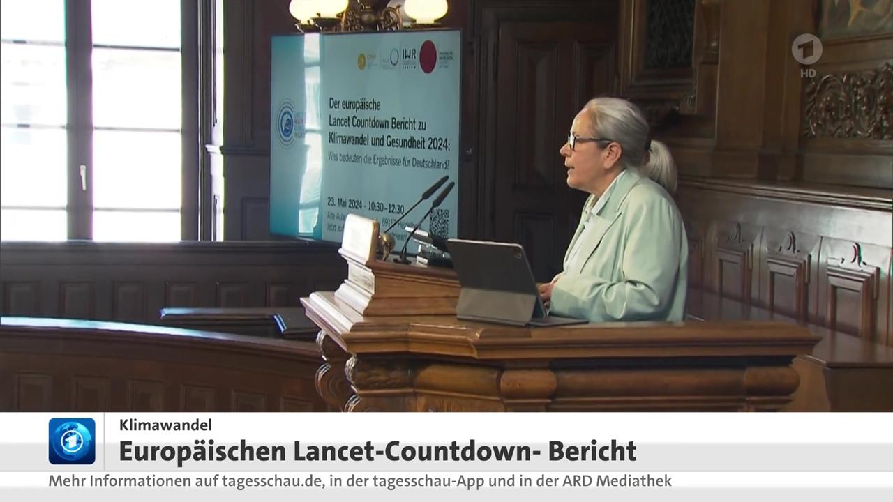 Lancet-Countdown-Bericht zu Klimawandel und Gesundheit in Europa vorgestellt | tagesschau.de