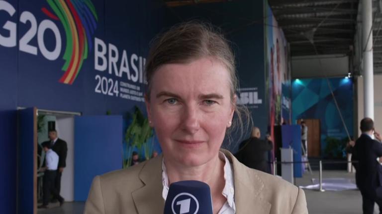 Barbara Kostolnik, ARD Berlin, zzt. Rio de Janeiro, zum Treffen der G20 ...