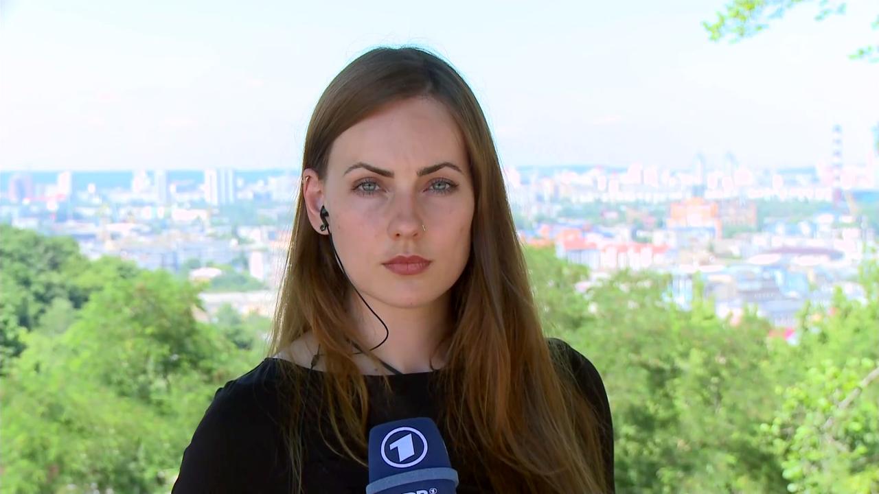 Für die ARD aus Kiew: Rebecca Barth | tagesschau.de