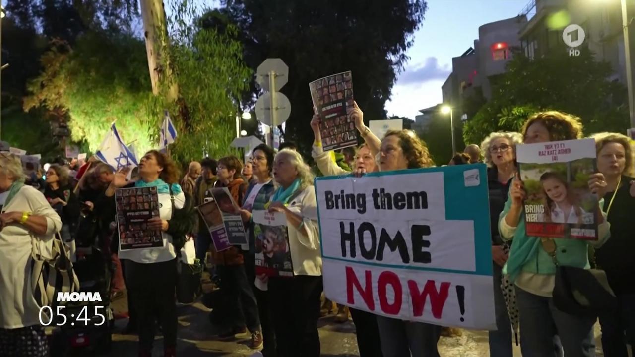 Die Demonstrationen der Angehörigen für Freilassung der Geiseln in Gaza ...