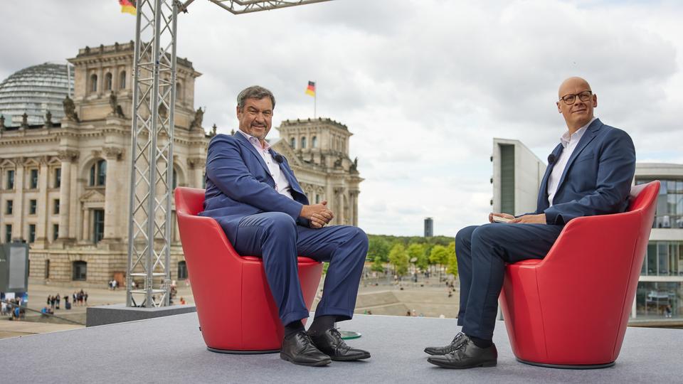 Söder im ARD-Sommerinterview: "Kontrollen auch in Fußgängerzonen ...