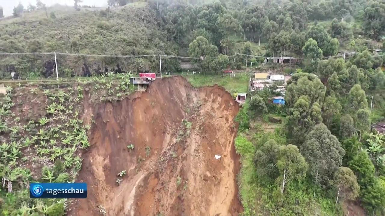 Tote nach Erdrutsch in Kolumbien | tagesschau.de