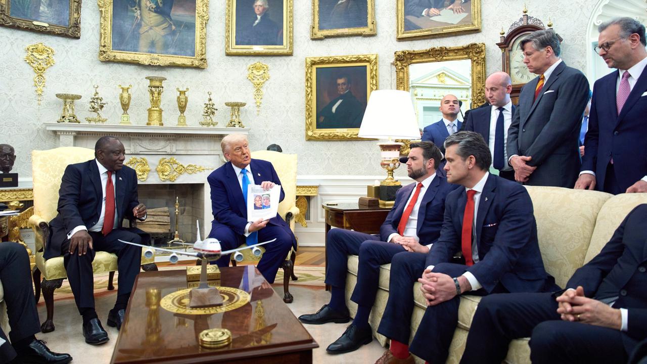 Ramaphosa bei Trump: Konfrontation im Weißen Haus | tagesschau.de