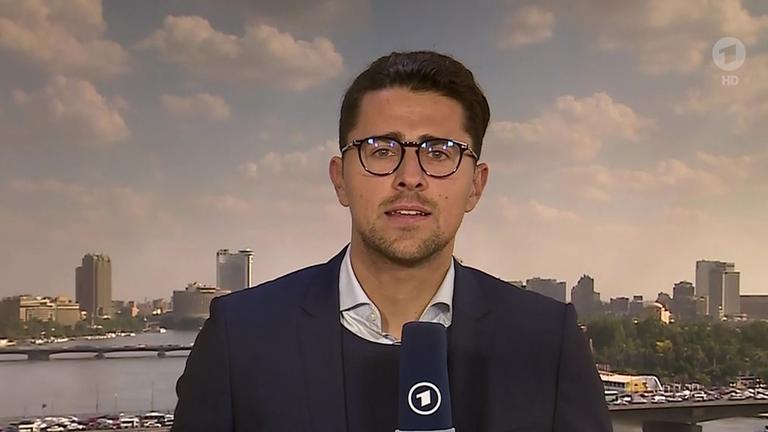 Ramin Sina, ARD Kairo, zu den schwierigen Bedingungen für die Helfer in ...