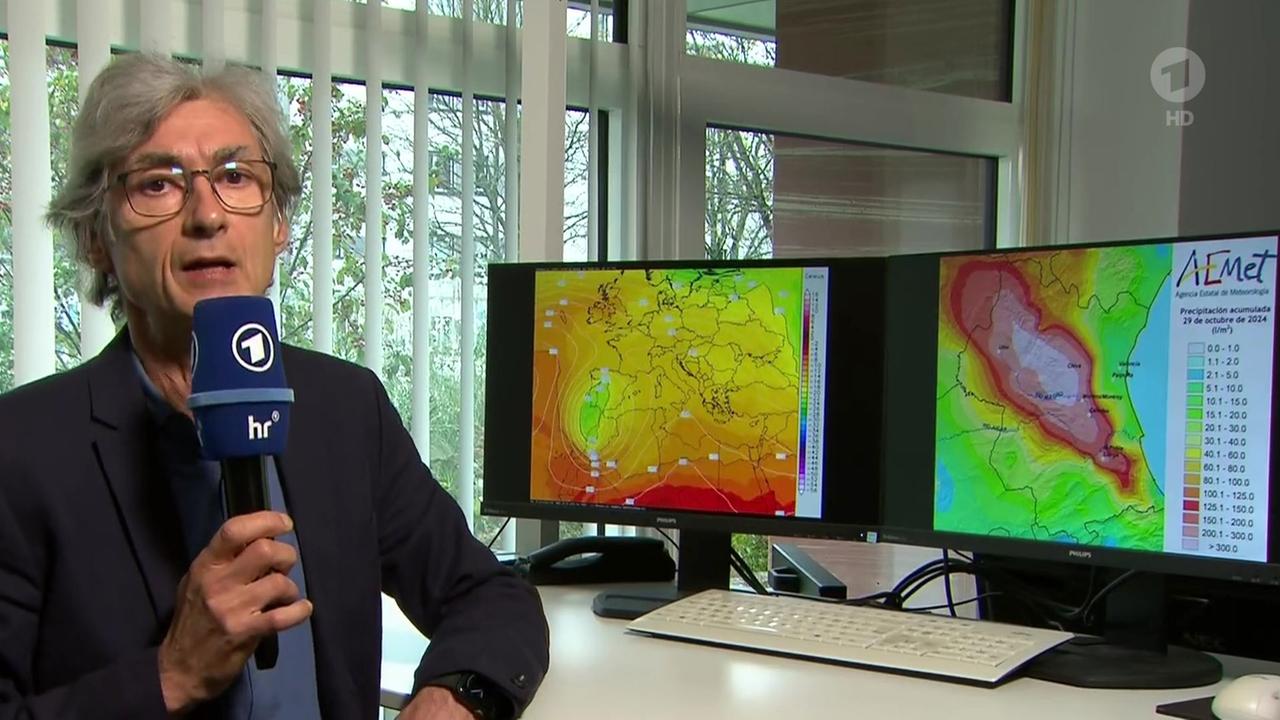 Tim Staeger, HR, zu den Ursachen für die Flut in Spanien | tagesschau.de