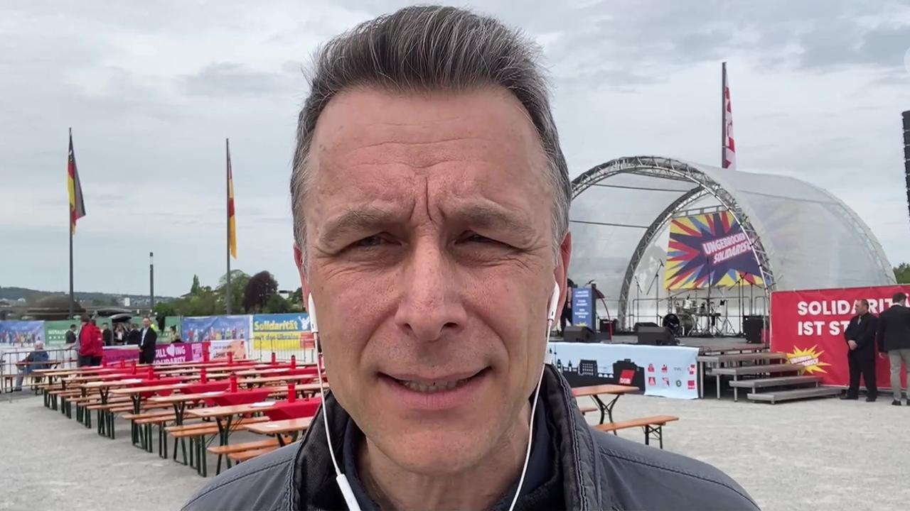 Axel John, SWR, zzt. Koblenz, zu den genauen Forderungen des DGB und ...