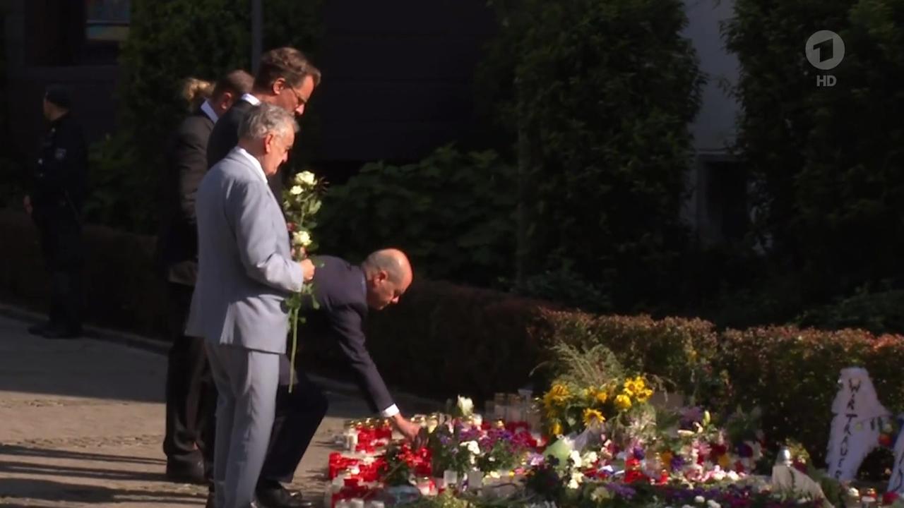 Gedenken an die Opfer nach Messerangriff in Solingen | tagesschau.de