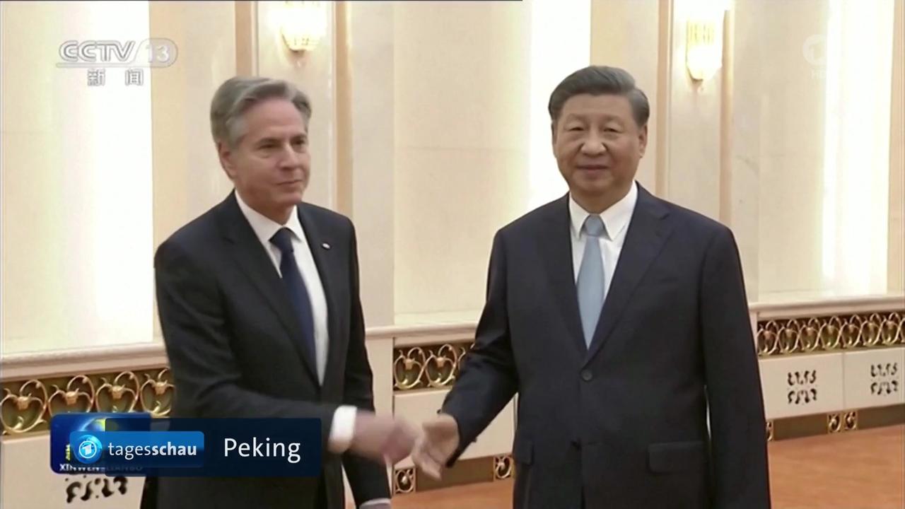 Chinas Staatschef Xi Empfängt In Peking Us Außenminister Blinken