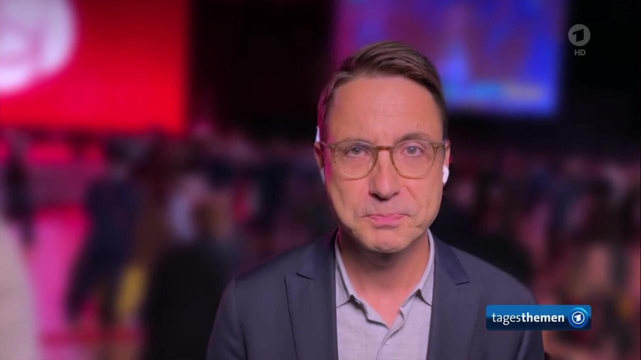 "Sozialdemokraten können damit rechnen die stärkste Kraft zu werden", Christian Blenker, ARD ...