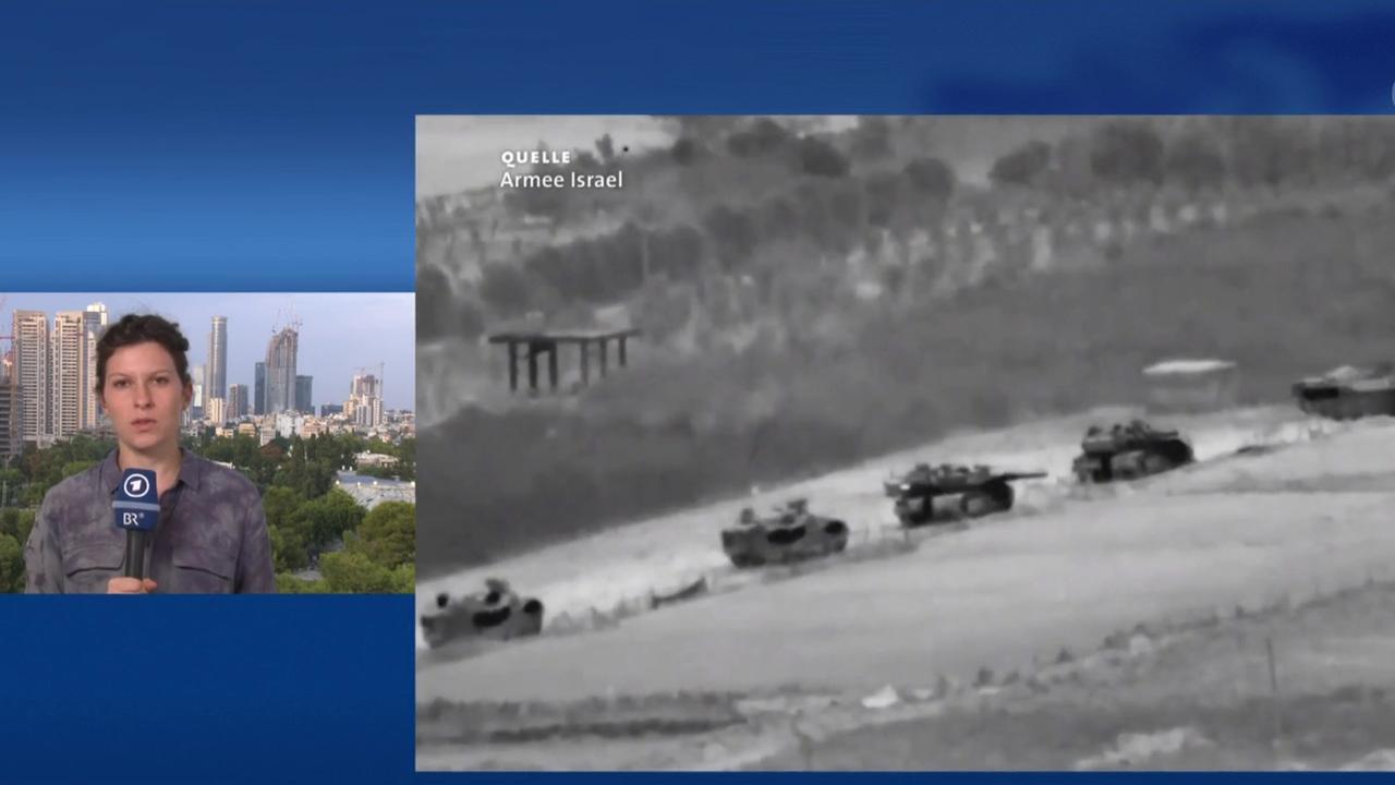 Hanna Resch, ARD Tel Aviv, zum Stand einer israelischen Bodenoffensive ...