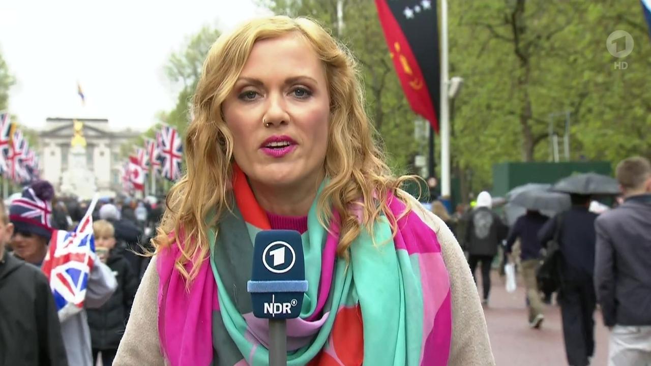"Ein Meer aus britischen Fahnen", Anna Mundt, ARD London, mit ...