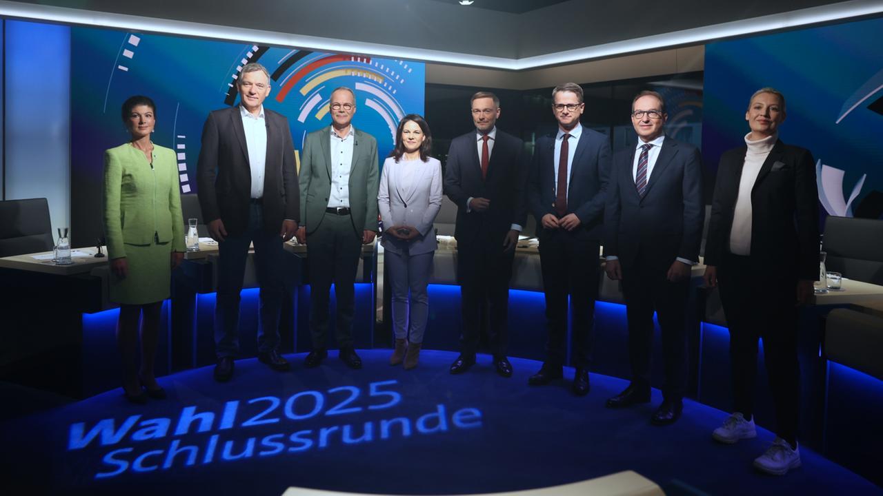 Liveblog zum Nachlesen: ++ Das war die TV-"Schlussrunde" in ARD und ZDF ...
