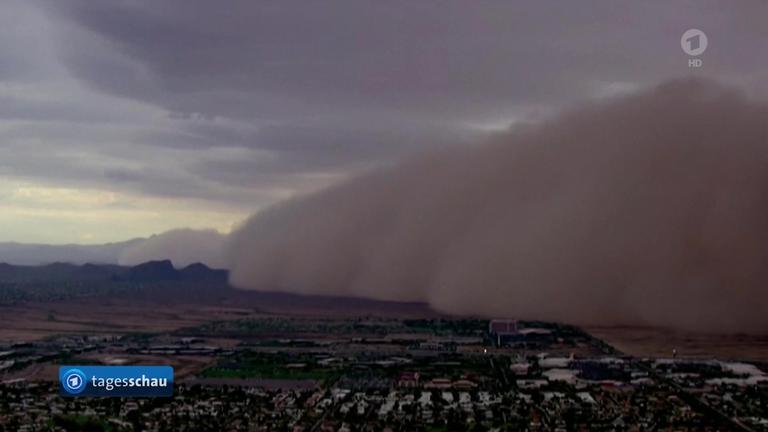 Gewaltiger Sandsturm hat bei Phoenix im US-Bundesstaat Arizona den Himmel verdunkelt | tagesschau.de