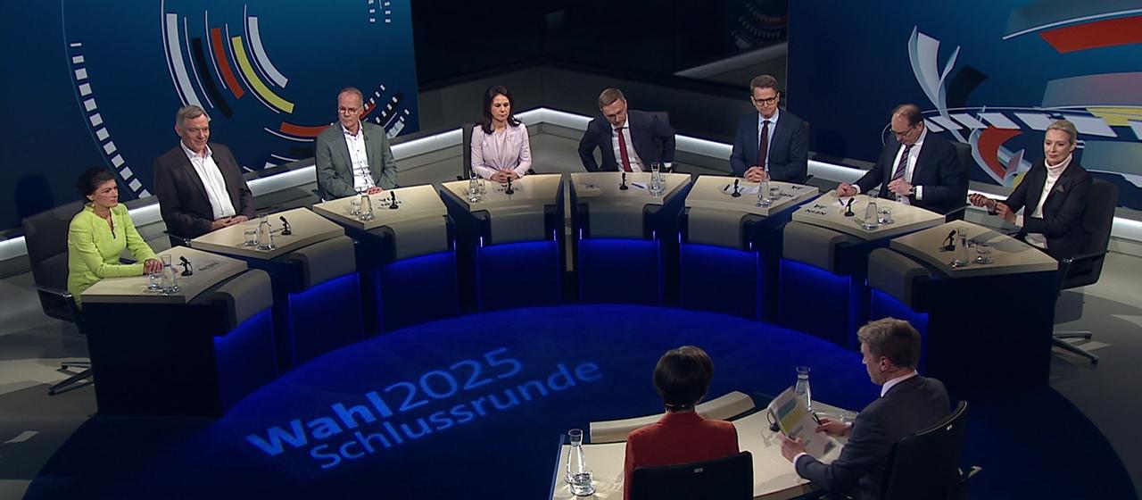 "Schlussrunde" in ARD und ZDF: Wahlkampfendspurt im Schatten der ...