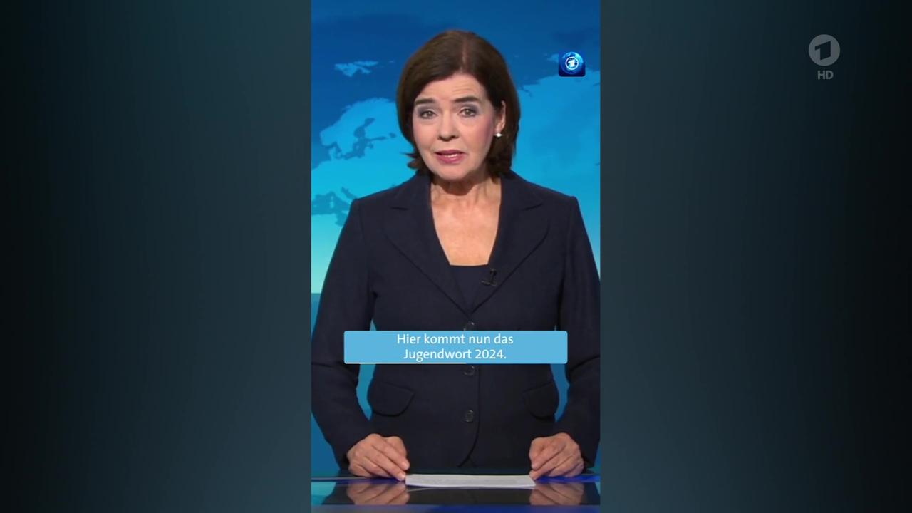 Susanne Daubner verkündet das Jugendwort des Jahres | tagesschau.de