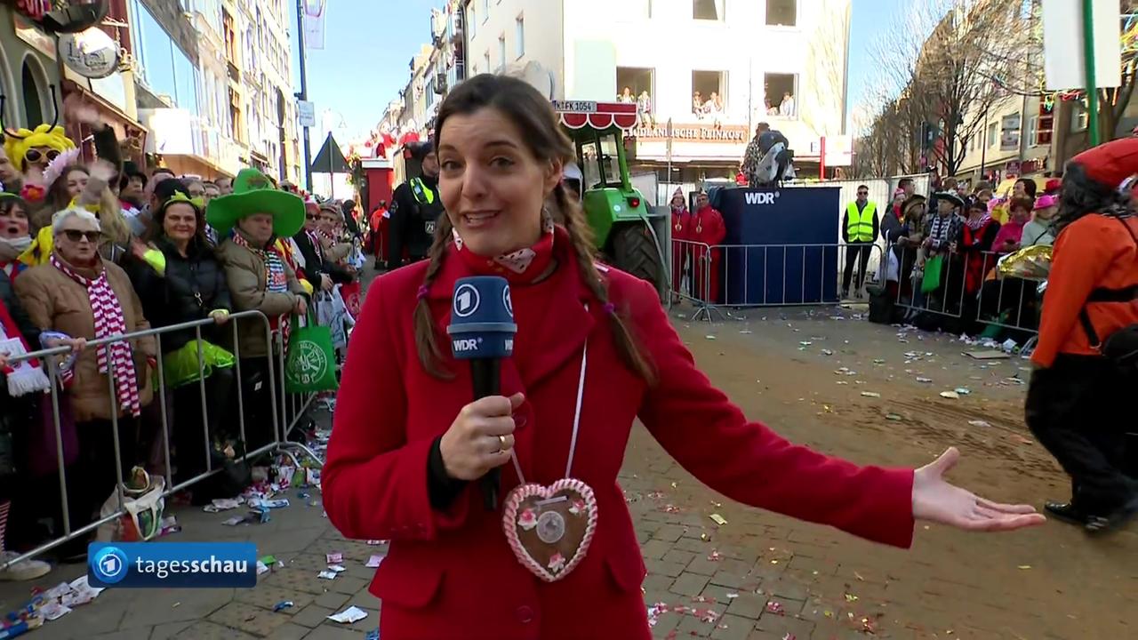 "Die Jecken feiern hier einfach total ausgelassen", Cosima Gill, WDR ...