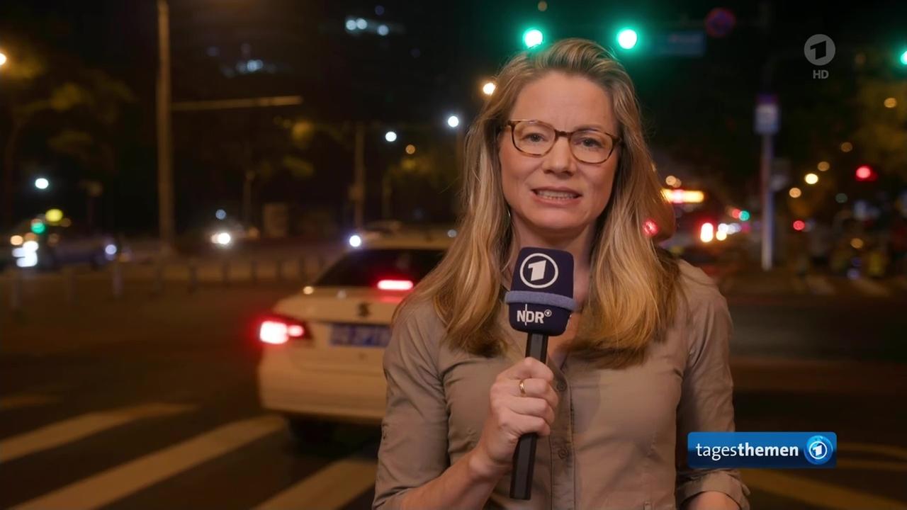 Tamara Anthony, ARD Peking, zur Situation in Hongkong und zum ...