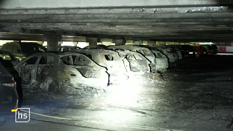 Autos in Bad Homburger Parkhaus verbrannt | tagesschau.de