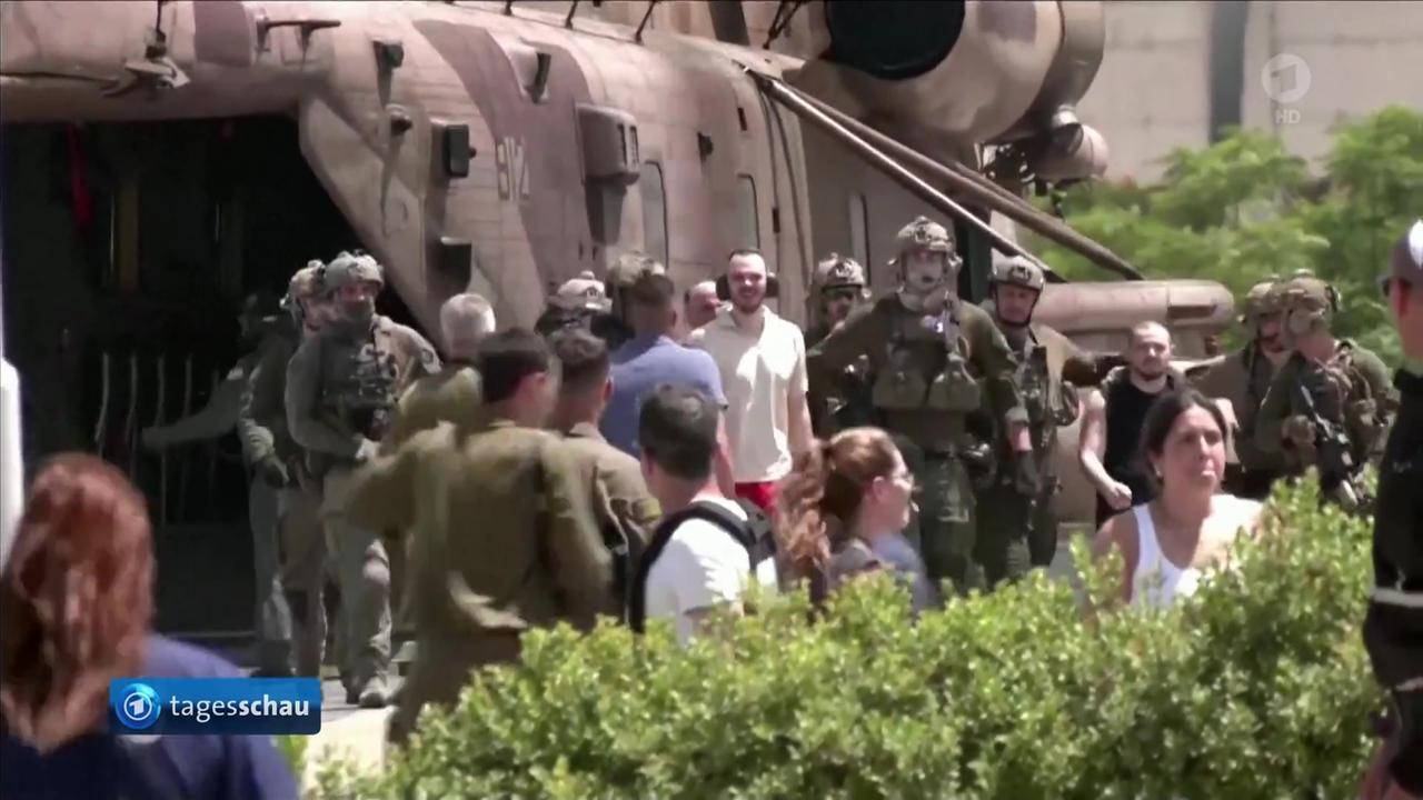 Vier Hamas-Geiseln durch israelische Armee befreit | tagesschau.de
