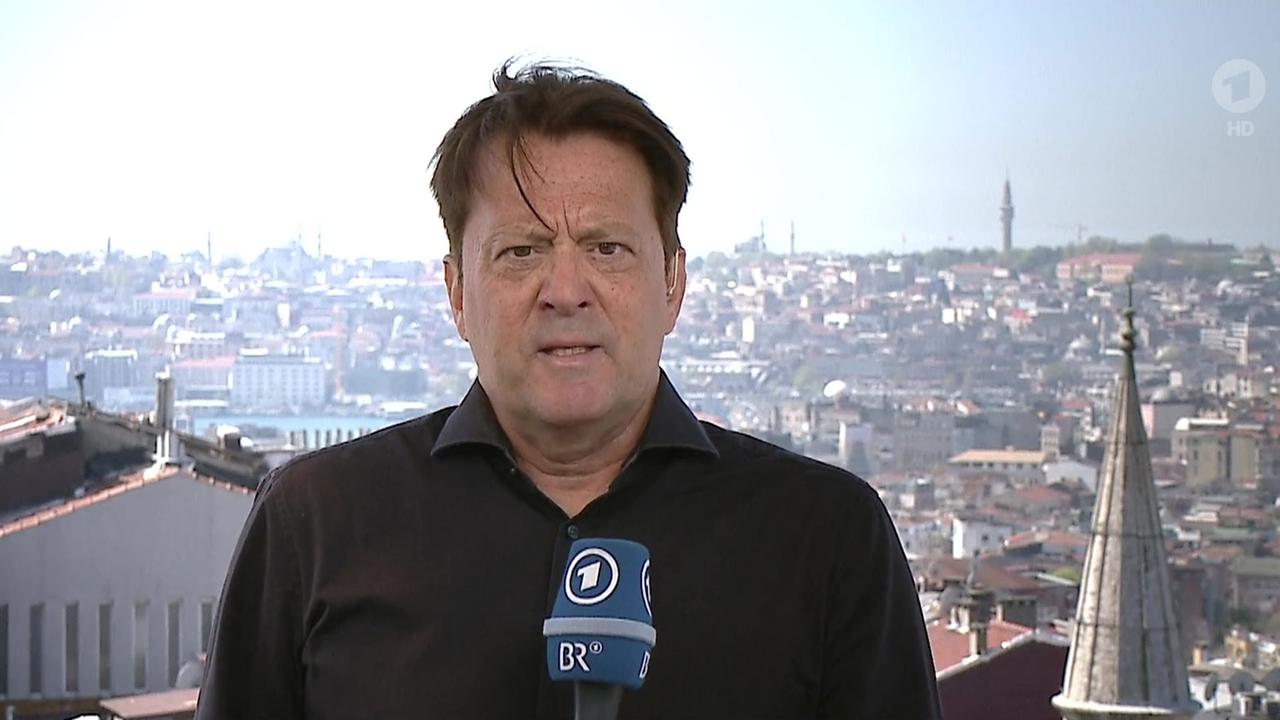 "Man hat den Angriff auf Israel gefeiert", Markus Rosch, ARD Istanbul, zu Irans Angriff auf ...