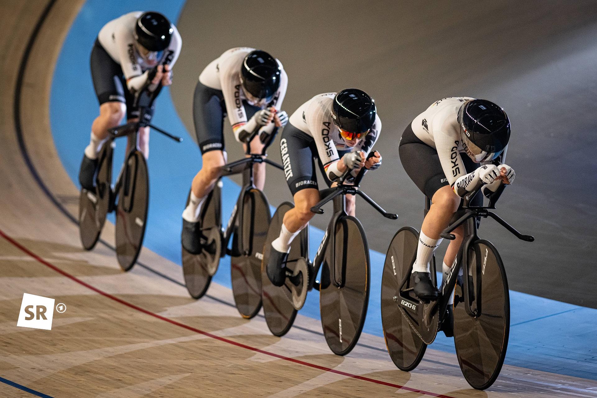 Saarland: Lisa Klein gewinnt mit dem Bahnrad-Vierer EM-Silber ...