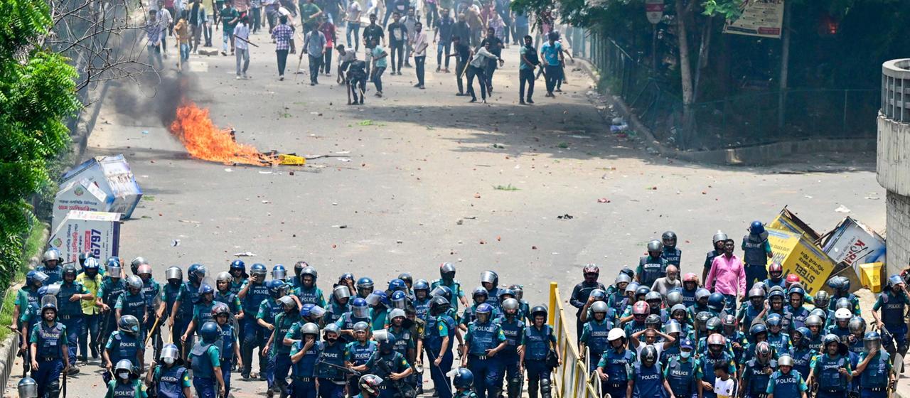 Umstrittene Quotenregelung: Studentenproteste in Bangladesch ...