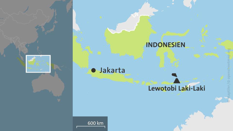 Indonesischer Vulkan Lewotobi Laki-Laki erneut ausgebrochen | tagesschau.de