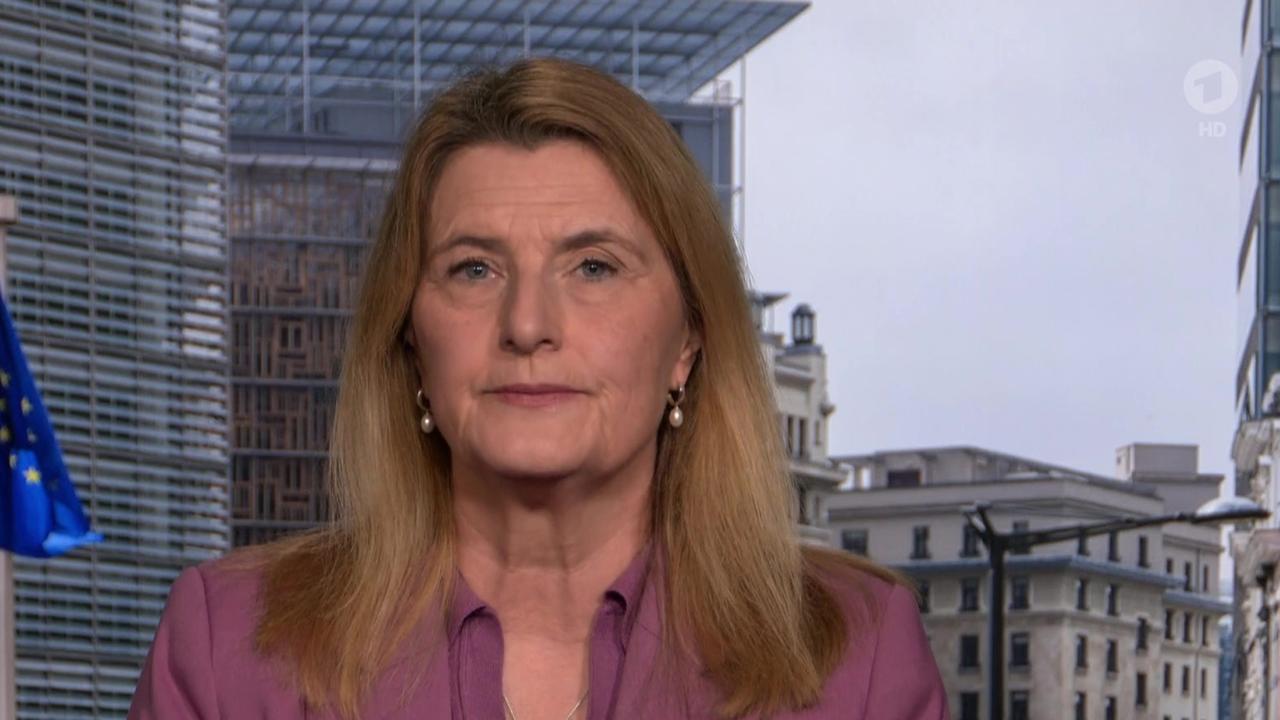 Tina Hassel, ARD Brüssel, zu den EU-Reaktionen auf US-Kurs | tagesschau.de