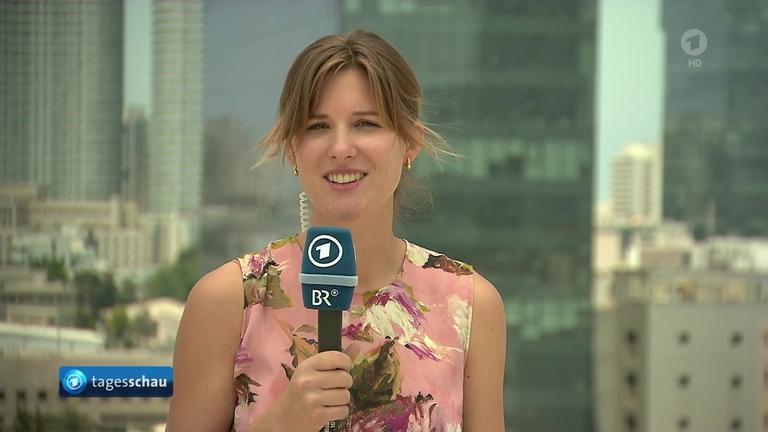 Sophie von der Tann, ARD Tel Aviv, erläutert die konkreten Themen der Gespräche Habecks mit der ...