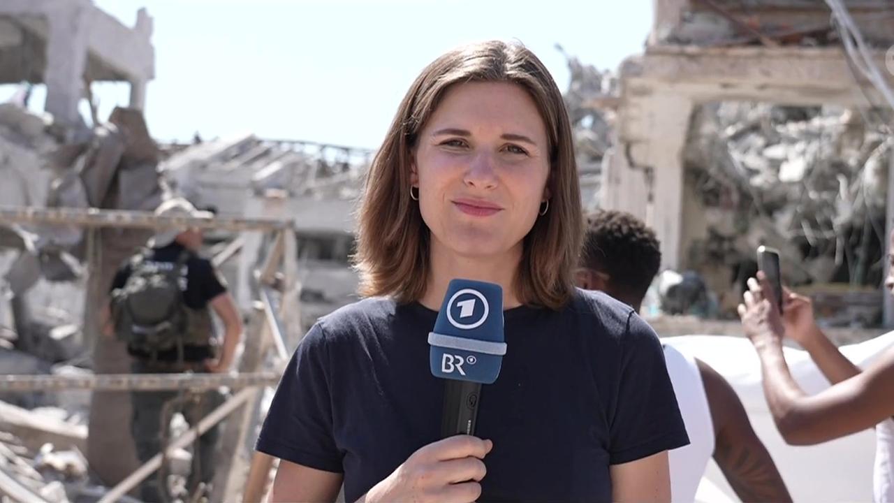 Sophie von der Tann, ARD Tel Aviv, über die Zerstörungen in Israel durch iranische Raketen ...
