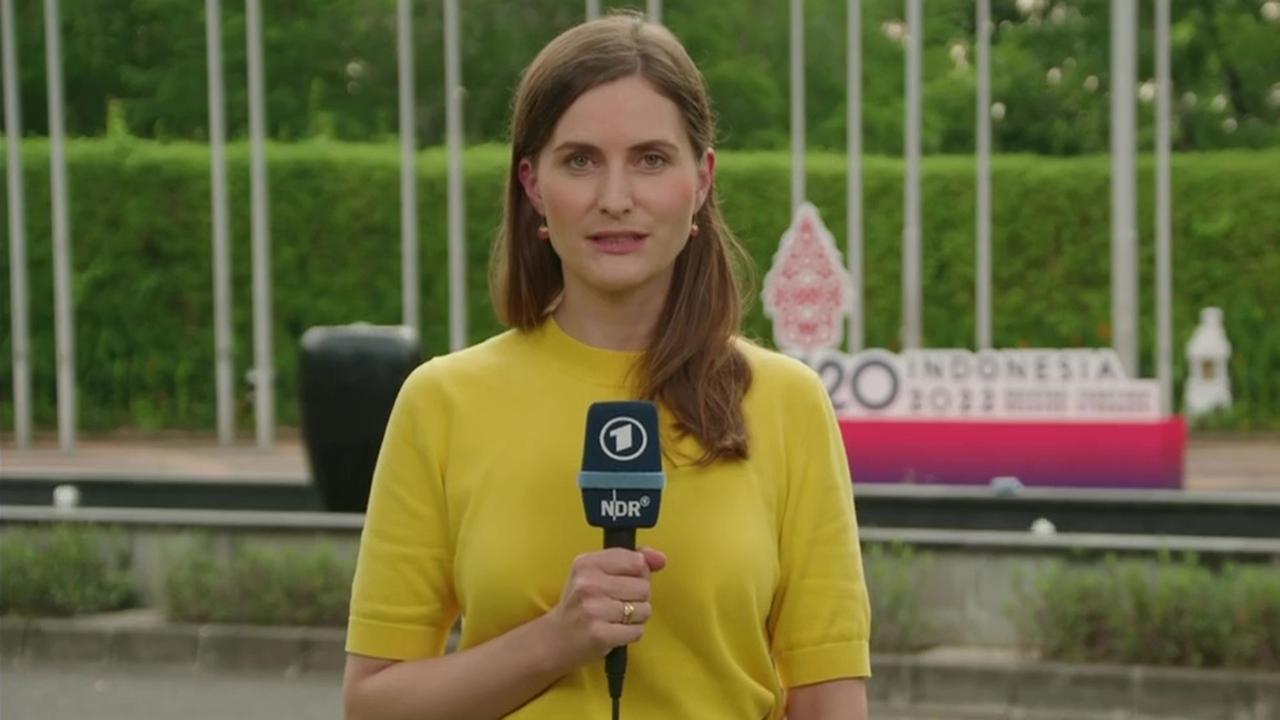 Jennifer Johnston, ARD Singapur, zzt. Bali, zur Abschlusserklärung der ...