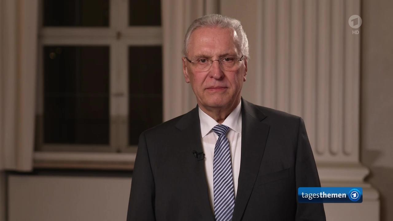 Joachim Herrmann, CSU/Innenminister Bayern, zur politischen Debatte nach Messerangriff in ...