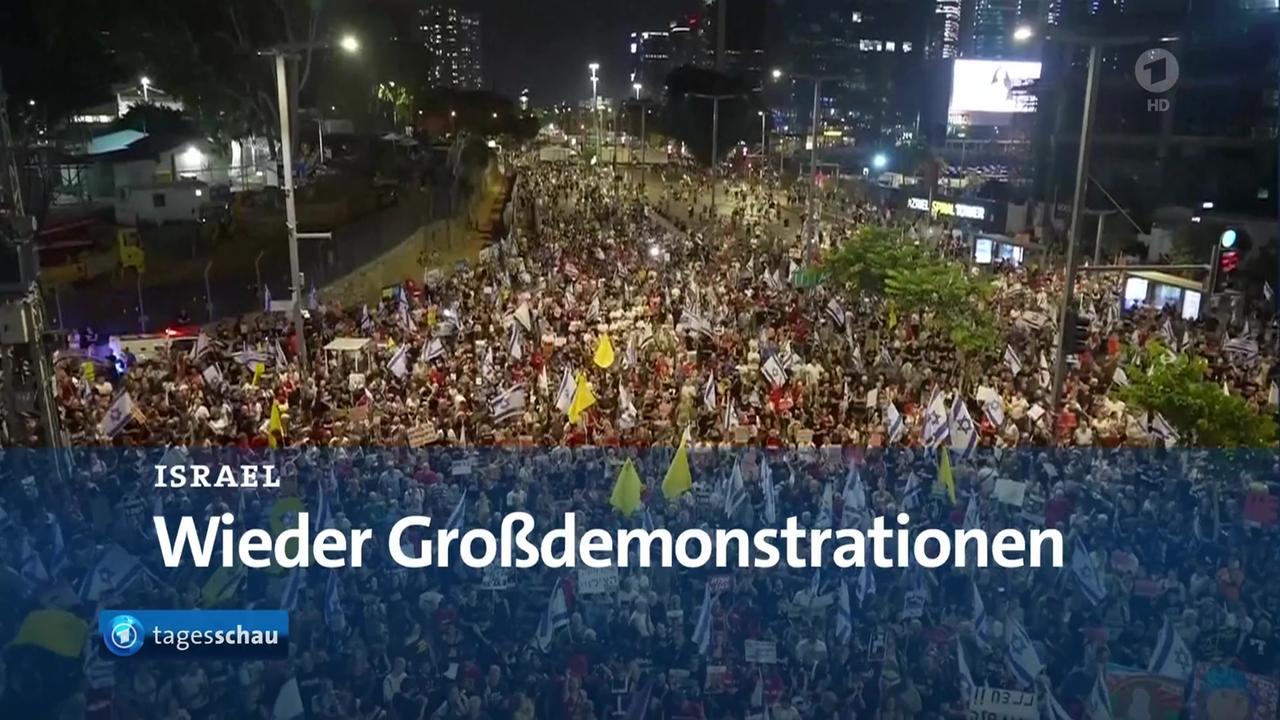In Israel demonstrieren erneut Tausende gegen ihre Regierung | tagesschau.de