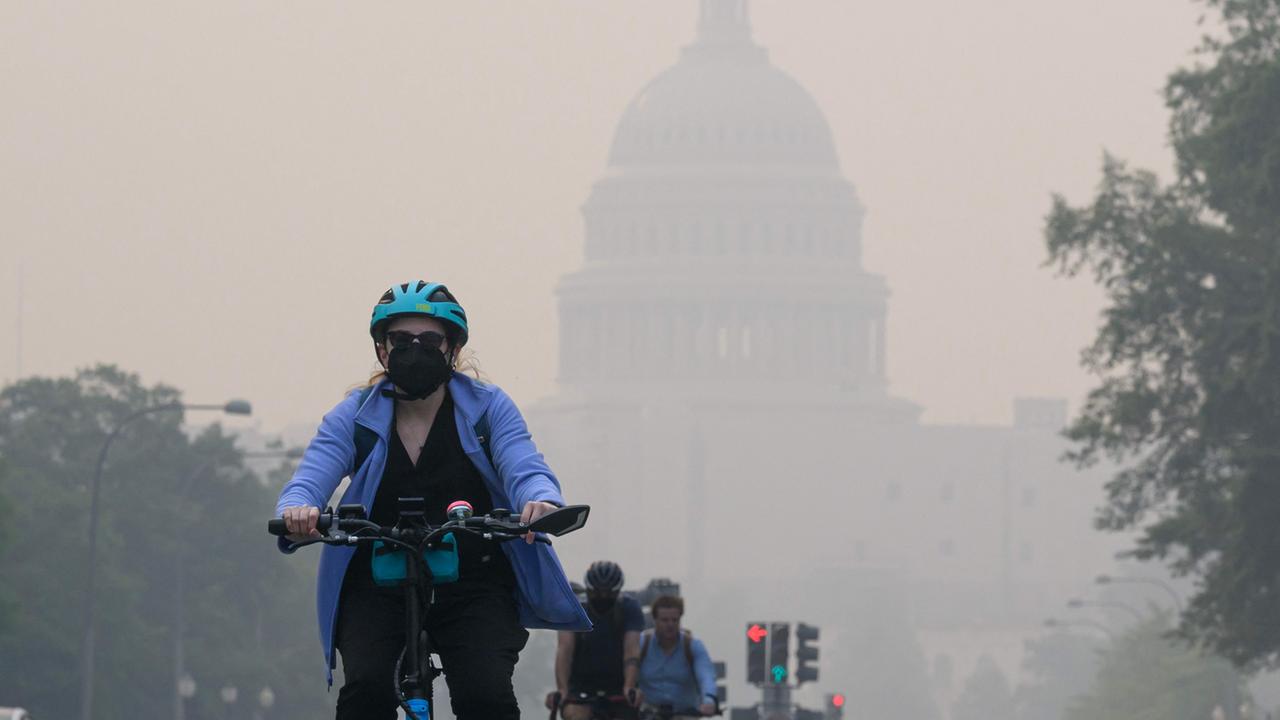 Rauch aus Kanada trifft jetzt auch Washington | tagesschau.de