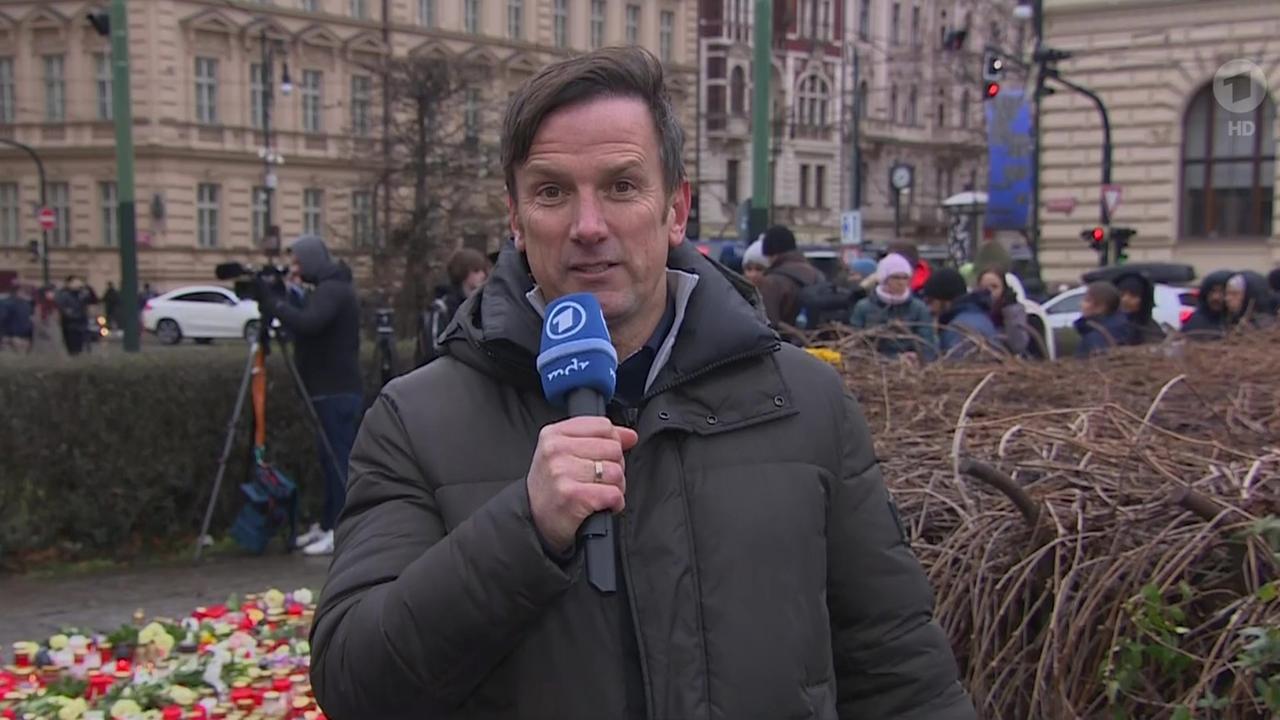 Danko Handrick, ARD Prag, zum Stand der Ermittlungen nach Schüssen an ...