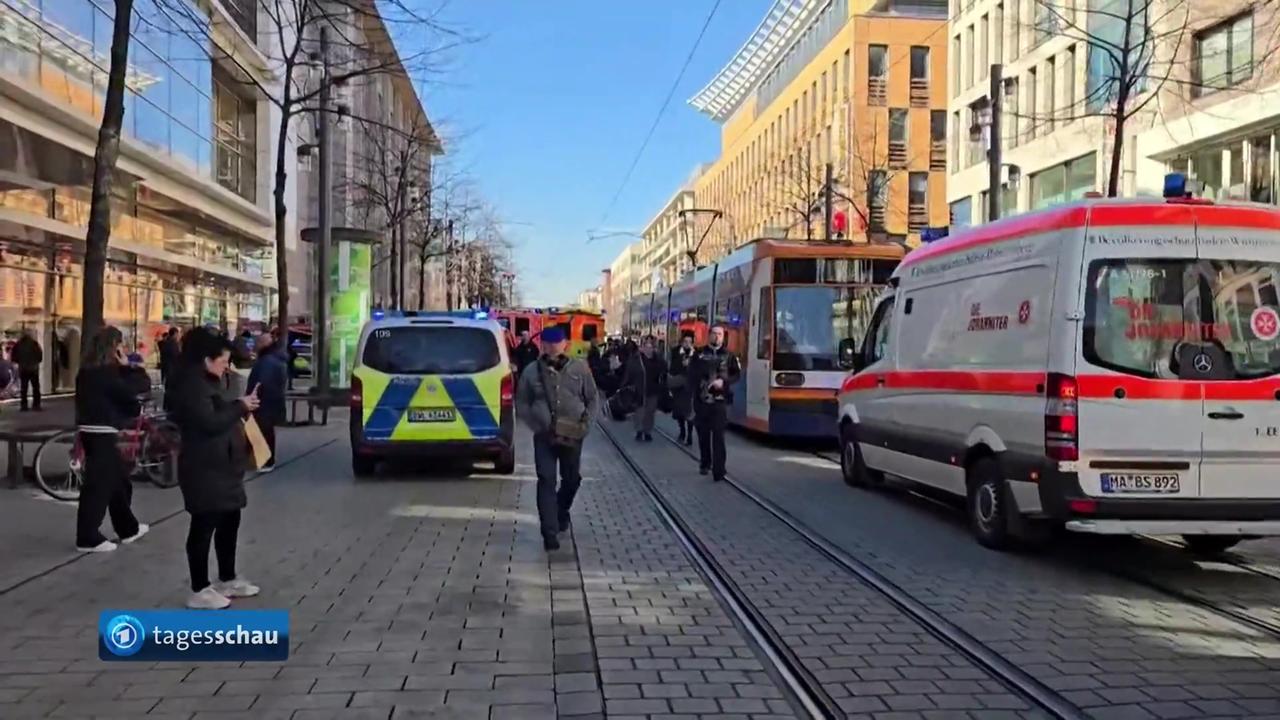 Zusammenfassung der Ereignisse zum Vorfall in Mannheim | tagesschau.de