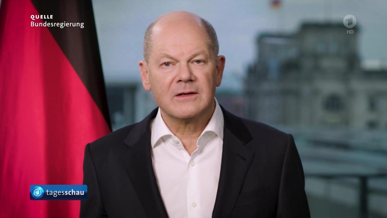 Olaf Scholz, SPD/Bundeskanzler, ruft am heutigen Holocaust-Gedenktag zum Kampf gegen ...