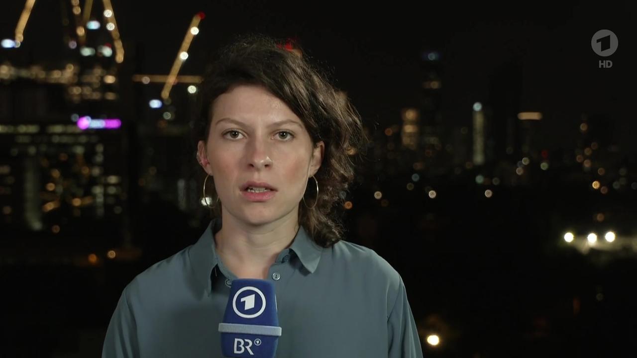 Hanna Resch, ARD Tel Aviv, mit Eindrücke vom ägyptischen Grenzübergang ...